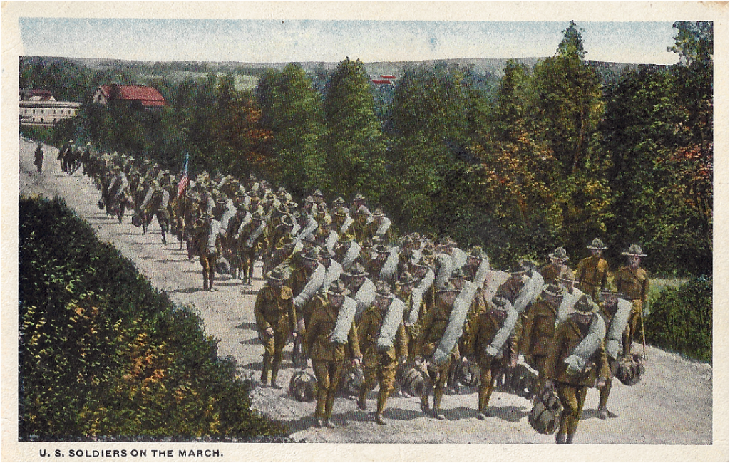 US soldiers on the march WWI - Cindy Entriken